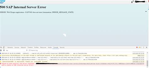 Solved App Web Dynpro Fiori Canvas Error Sap Community