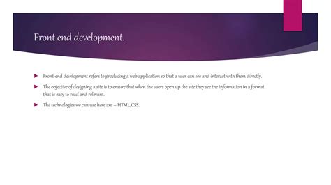 Web Development Using Html And Css Ppt