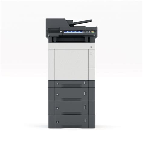 Premium Photo Multi Function Printer Scanner Isolated Office Professional Technology 3d