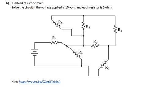 Solved Solve The Circuit Means Find The Total Resistance Chegg Com