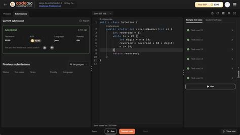 Ninjaslayground Codingninjas Programming Reversenumber
