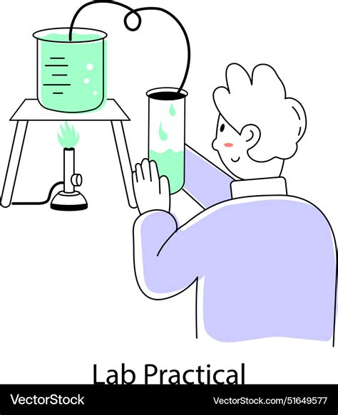 Lab Practical Royalty Free Vector Image Vectorstock