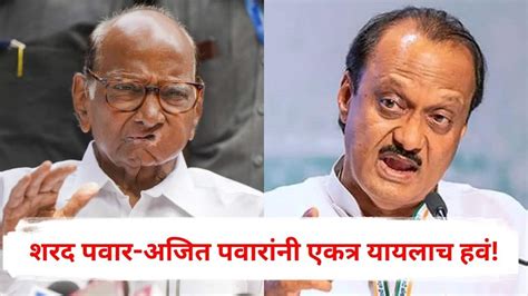 Sharad Pawar Ajit Pawar Must Come Together Ncp Leader Hemant Takle Big