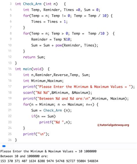 c program to check armstrong number