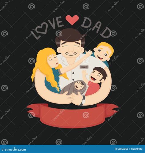 Love Dad Stock Vector Illustration Of Mother Father 66057255
