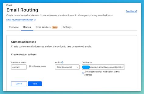 สราง Custom Email Address งายๆ และฟรดวย Cloudflare Email Routing และ Gmail SMTP ฉบบจบมอ