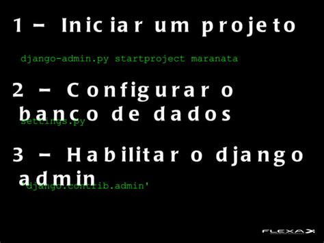 django admin em 10 passos ppt