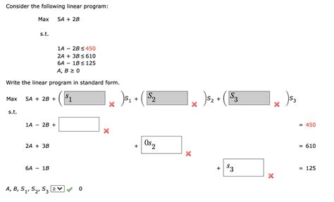 Solved Consider The Following Linear Program Max 5a 2b