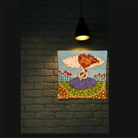 کمدا قیمت و خرید دیوار کوب دختر رنگ پر از رنگای شاد سایز 1616