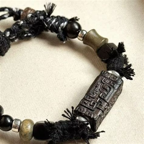 Black Tribal Macrame Barcelet Jty Creative