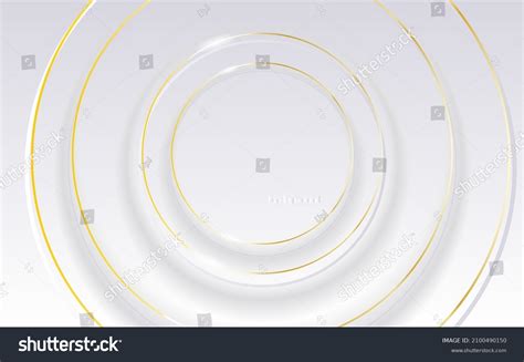 Abstract 3d Circle Papercut Layer White Stock Vector Royalty Free 2100490150 Shutterstock