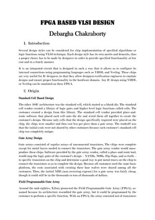 FPGA Based VLSI Design PDF