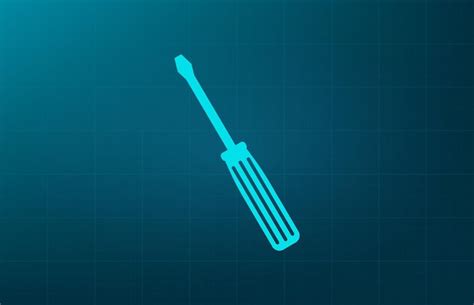 Premium Vector Screwdriver And Wrench Setting Tools Symbol Vector Illustration On Blue