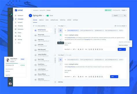 Email Campaign Web Ui Design Dashboard Design