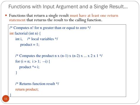 Ppt Functions In C Programming Types Arguments And Reusability Powerpoint Presentation Id