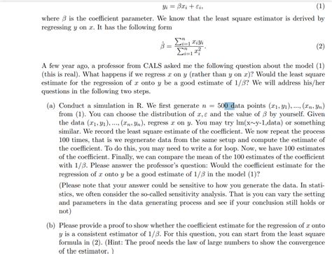 Solved Assume that we have i i d data x1 yı In Chegg com