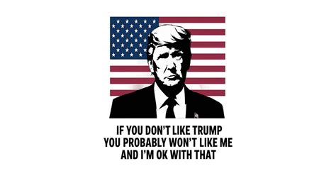 if you don t like trump then you probably won t like me if you dont