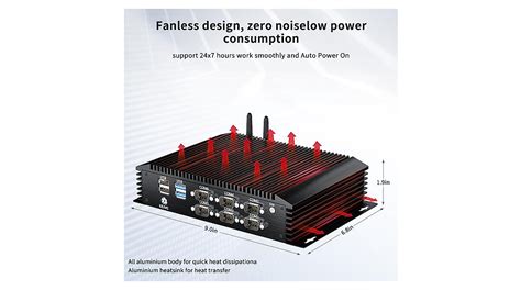Kinupute Fanless Industrial PC Compact I Performance
