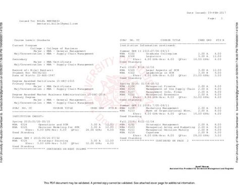 Uhd Transcript