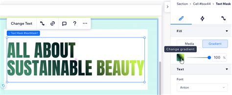 Studio Editor Adding And Customizing Text Masks Help Center Wix Com