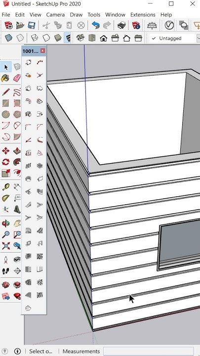 Quick Grooves On Faces In Sketchup Shorts Sketchup Sketchuptutorial Interiordesign Cad