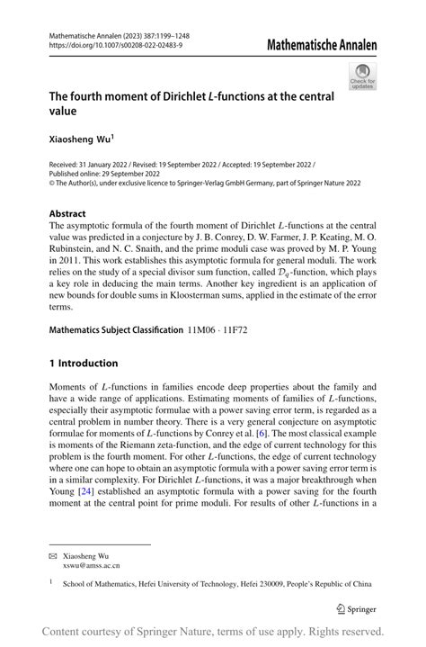 The Fourth Moment Of Dirichlet L Functions At The Central Value