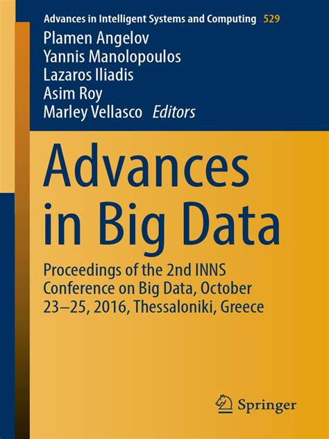 advances in big data pdf pdf computing computing and information