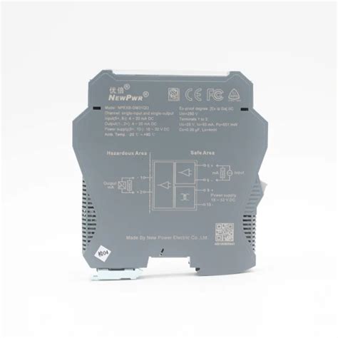 4 20ma analog signal safety barrier 1 in 1 out analog signal input