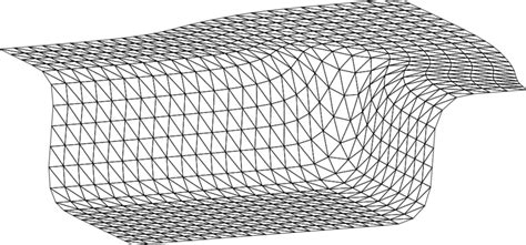 finite element mesh for a quarter section of a rectangular product