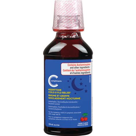 Night Cold Flu Relief Cherry 354 Ml Complimentsca