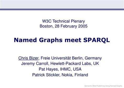 Ppt Named Graphs Meet Sparql Powerpoint Presentation Free Download