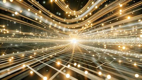 Abstract Digital Background With Data Flow Connecting Future And