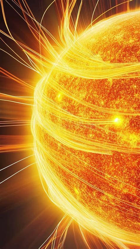 Scientific Illustration Showing The Correlation Between Solar Flares And Geomagnetic Activity On