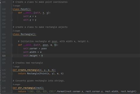 Module 5 Classes And Creating A Rectangle