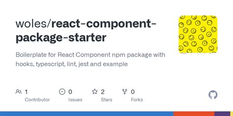 GitHub Woles React Component Package Starter Boilerplate For React Component Npm Package With