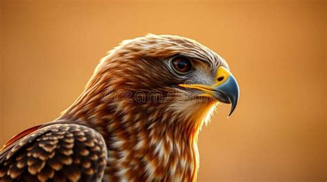 A Close Up Of A Hawk S Head Showcasing Its Sharp Hooked Beak And Keen