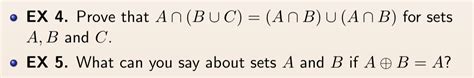 Solved Ex 4 Prove That A∩b∪ca∩b∪a∩b For Sets Ab And