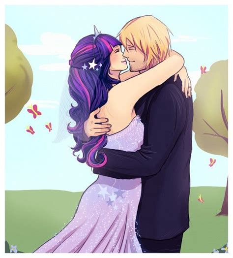 Human Twilight Kissing Possibly Big Mac Twilight Sparkle My
