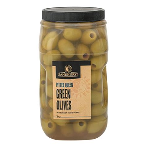 Pitted Queen Green Olives Sandhurst