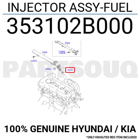 353102B000 Genuine Hyundai / KIA INJECTOR ASSY-FUEL | eBay