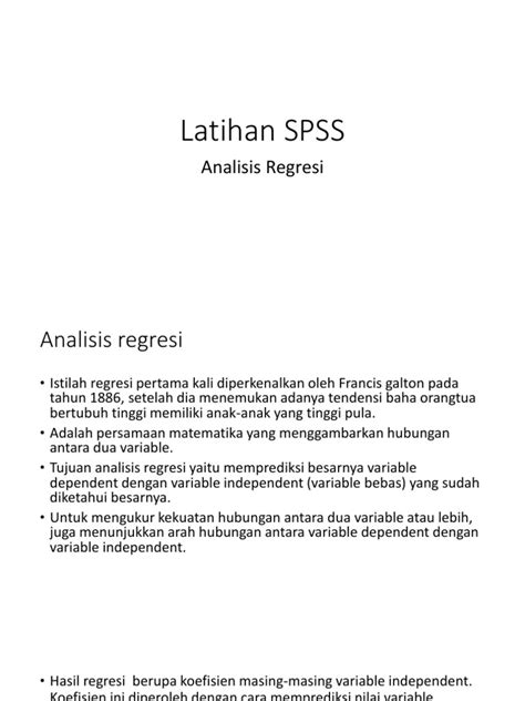 Regresi Sederhana Pdf