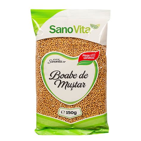 Boabe De Mustar 150 G Sanovita Farmacia Tei Online
