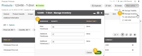 Manage Inventory Levels In The Back Office Orocommerce Orocrm And Oroplatform Documentation