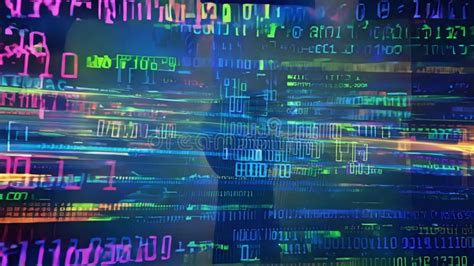 Dynamic Data Flow Visualization In A High Tech Environment Stock Video