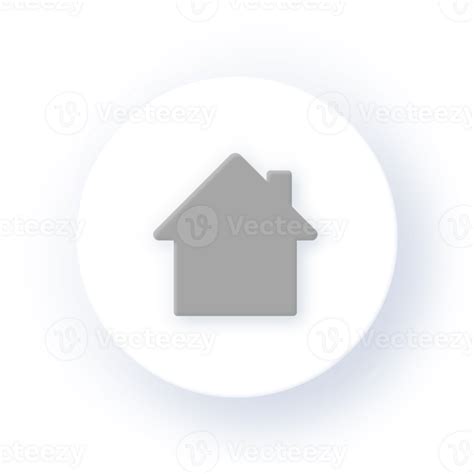 Neumorphism Icon House Icon Soft Drop Shadow On Dark Background Neumorphic Ui Ux Design User