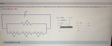 Solved For The Circuit Below Determine The Current Passing