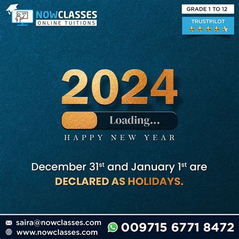 Nowclasses Newyear Learninginto2024 Holidaycheers Newyearahead