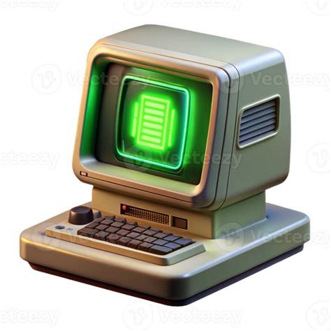 Beautiful Creative A Vintage Computer Terminal Displaying Cryptic Green Text Lit By The