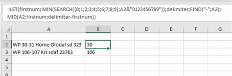 Excel Formula To Pull Numbers Stack Overflow