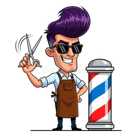 Men In Barber Shop Clip Art